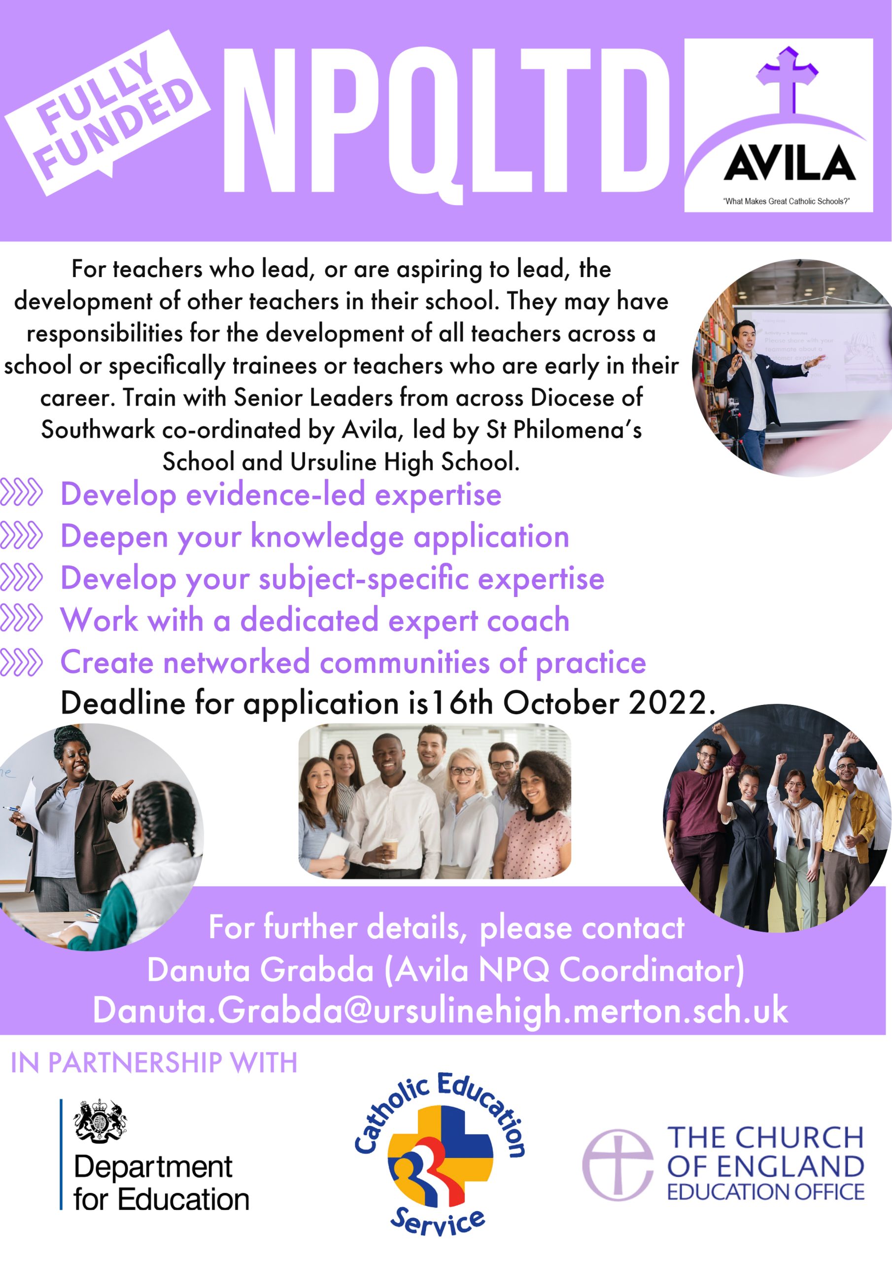 St Philomenas - Avila NPQ Delivery Partner